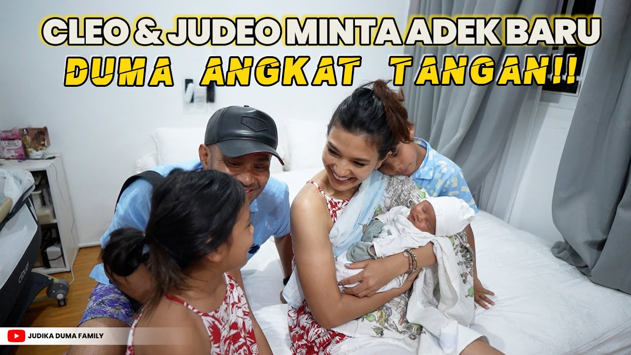 JUDIKA DAN DUMA LIHAT BABY BENE ,CLEO DAN JUDEO JADI PENGEN PUNYA ADIK ...