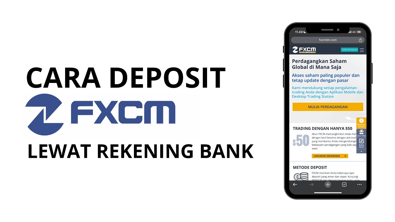 Sukses ! Cara Deposit Broker FXCM Lewat Rekening Bank - YouTube
