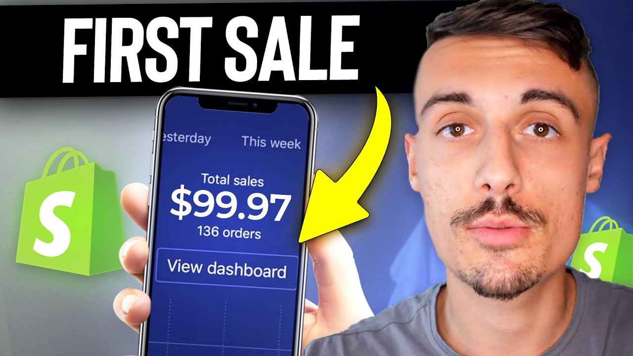 How To Get Your First Shopify Sale? - Shopify Tutorial for Beginners ...