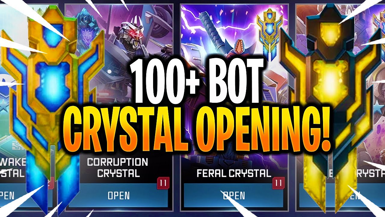 *NEW* EPIC 100+ BOT CRYSTAL OPENING! - Transformers: Forged To Fight - YouTube