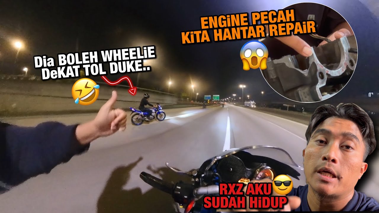 Luu MEMANG KERiNG matt!!! 🫡 | RXZ WHEELie Dekat TOL hiGHWAY DuKE 😱 ...