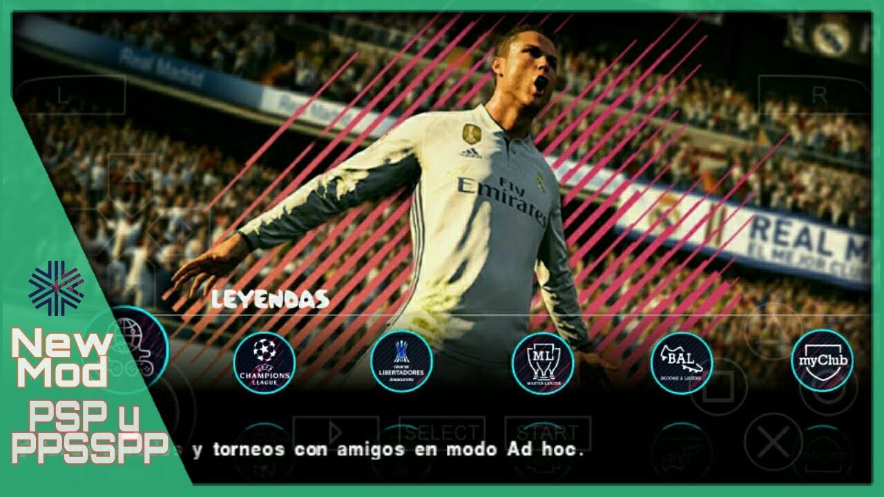 FIFA 18 mod PES 18 para PPSSPP/Android/iOS/PC - YouTube