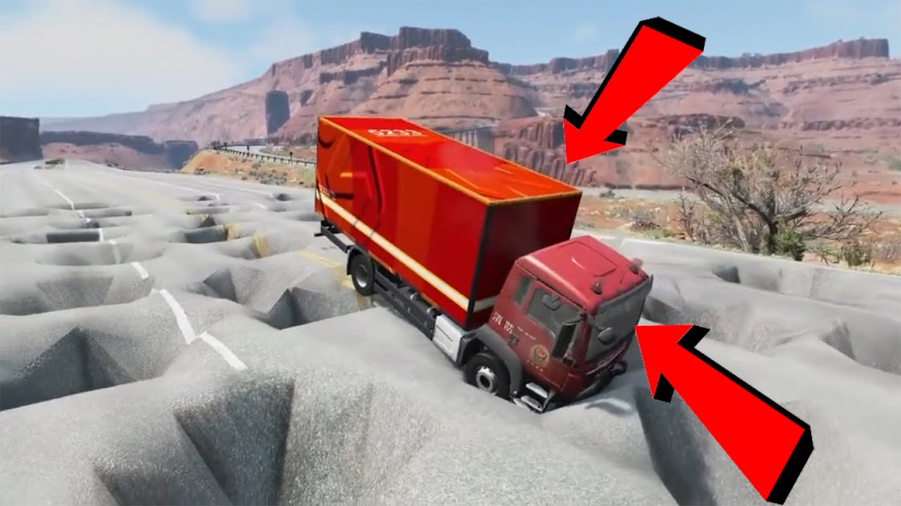 Watch this and you will find out what Russian roads are / beamNG.drive ...