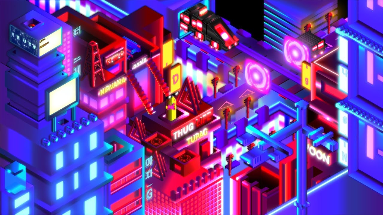 Isometric Loop animation artwork 아이소메트릭 루프 애니메이션 - YouTube