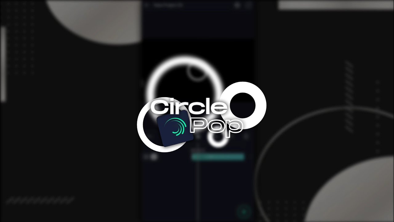 How to Make Circle Pop Effect For Aesthetic Edit - Alight Motion - YouTube