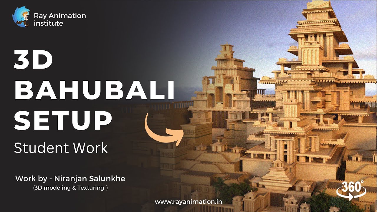 3D Bahubali Setup Modeling | Student Work | Ray Animation Institute ...