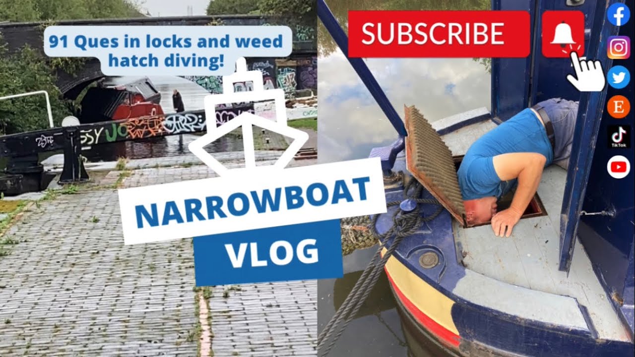 91. Ques in locks and weed hatch diving! - YouTube