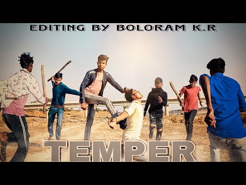 Temper movie fight spoof | Temper movie fight in Beach | Temper movie | J, R NTR, Kajal Aggarwal