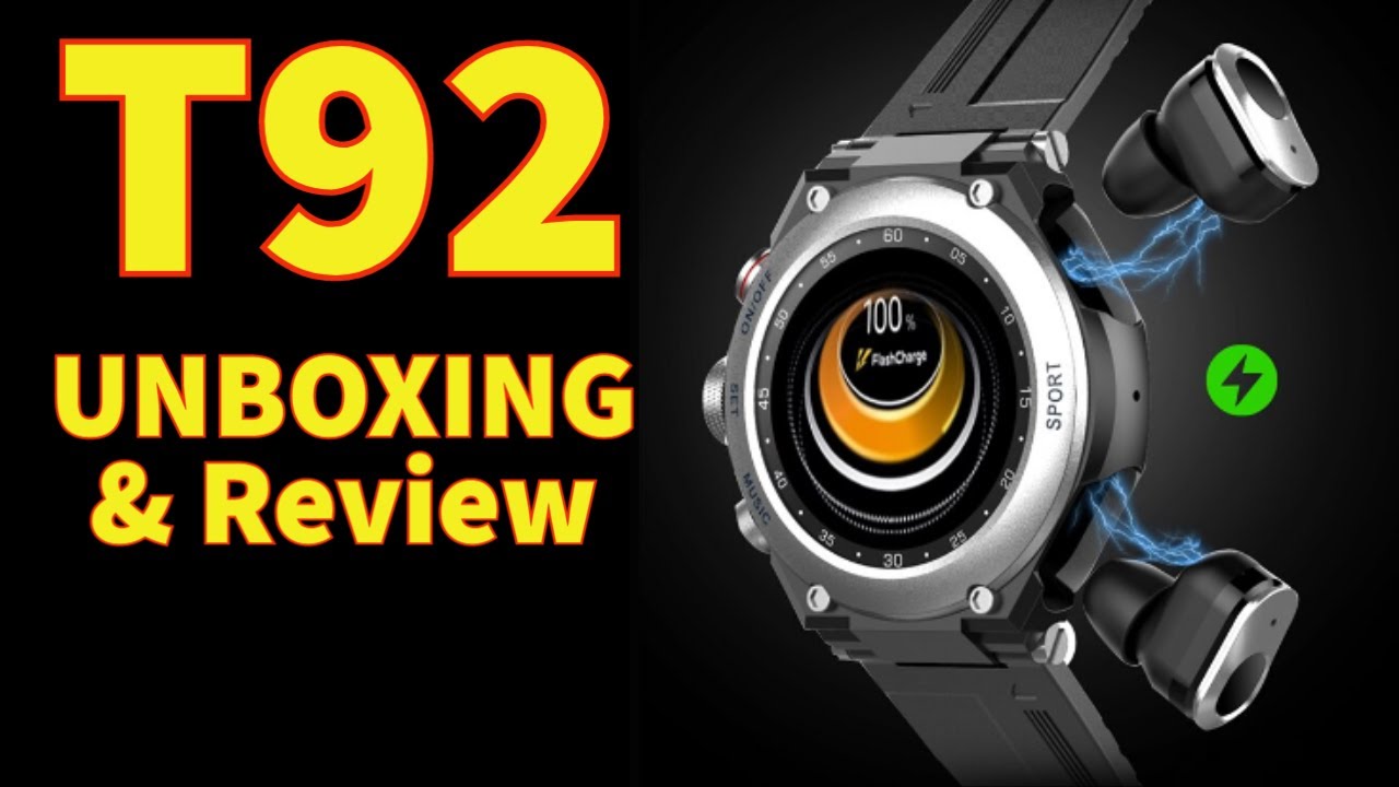 Smartwatch T92 Unboxing & Review #2 - YouTube