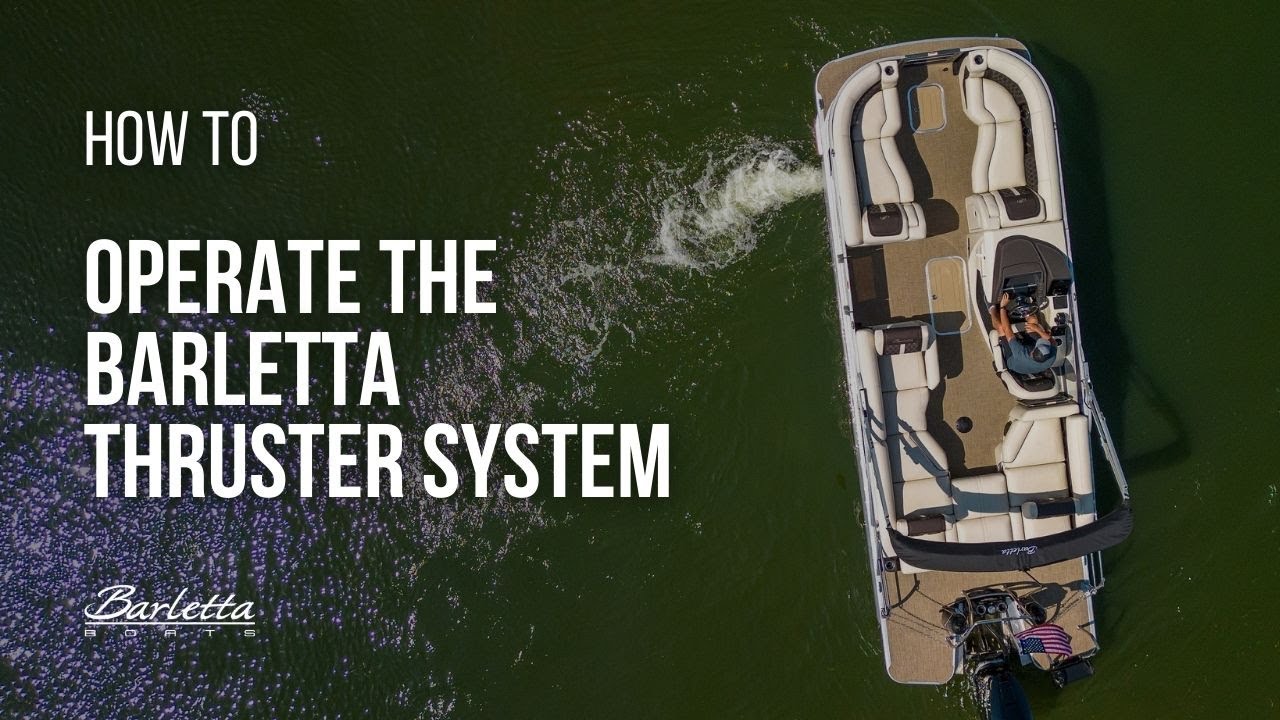 How to Operate Thrusters on a Pontoon Boat - YouTube