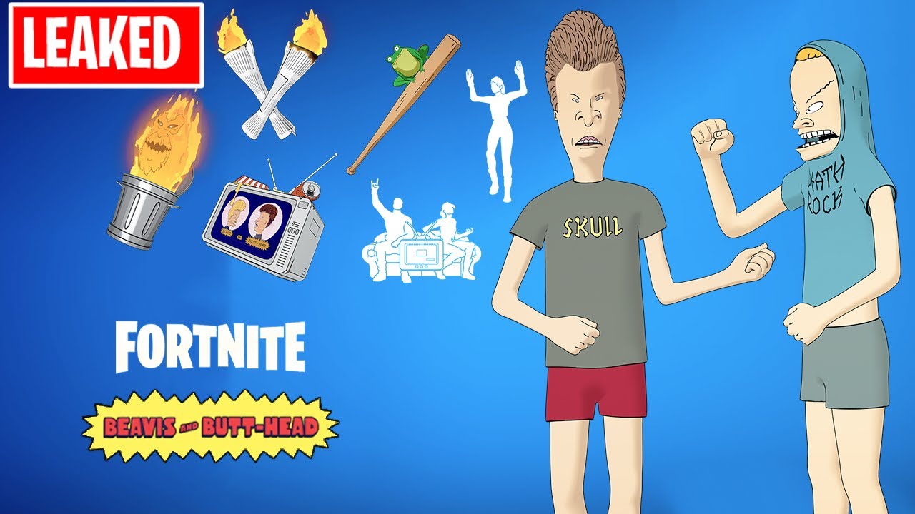 LEAKED Beavis and Butt-Head Skins, Emotes & ALL Cosmetics Fortnite ...