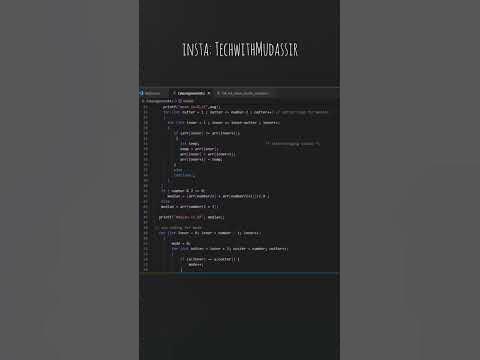 finding Mean,Median,Mode in C language Program | #coding #shorts #reel #viral - YouTube