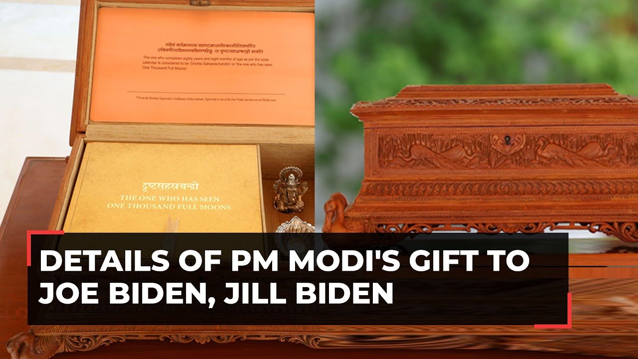 Details of PM Modi's gift to US President Joe Biden, First Lady Jill ...