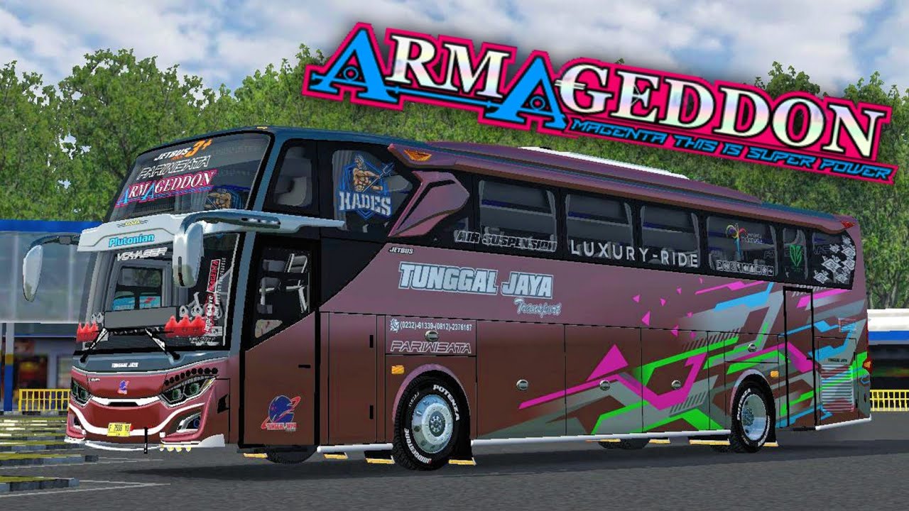 SHARE LIVERY ‼️ TUNGGAL JAYA ARMAGEDDON BUS XHD TO JB3 | BUS SIMULATOR ...