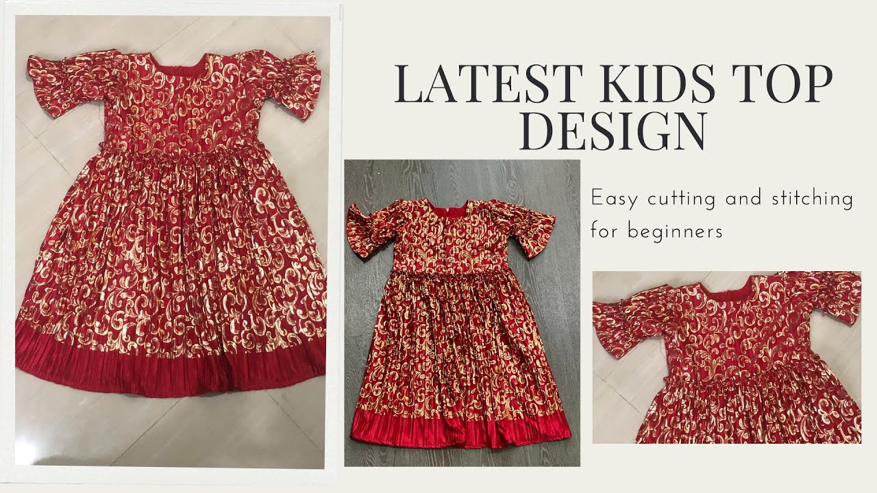 stylish Kids frock design 2024 | 8yrs girl frock cutting and stitching ...
