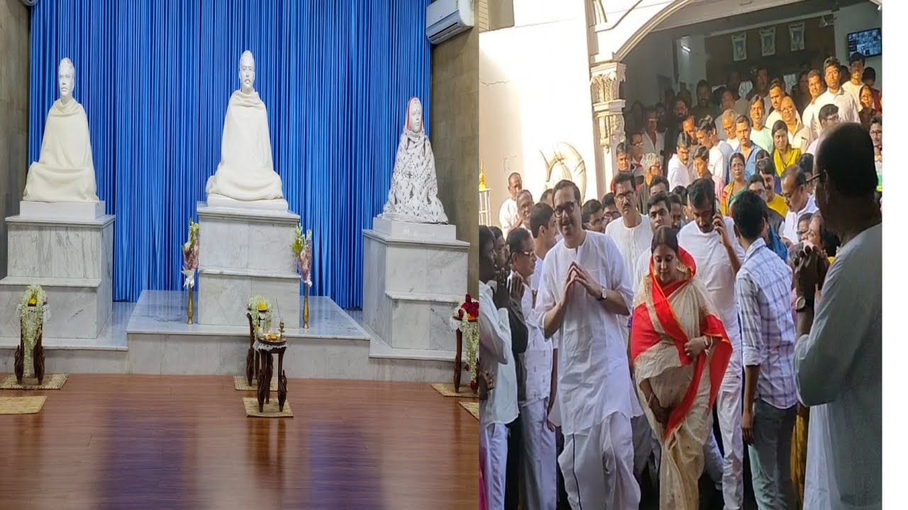 পূজনীয় বাবাই দা এবং বড় বৌরানী মা চুঁচুড়া ঠাকুরবাড়িতে | Rev. Babai ...