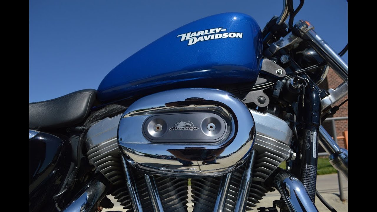 SOLD! 2008 Harley-Davidson® XL883 - Sportster® 883® Pacific Blue Pearl ...