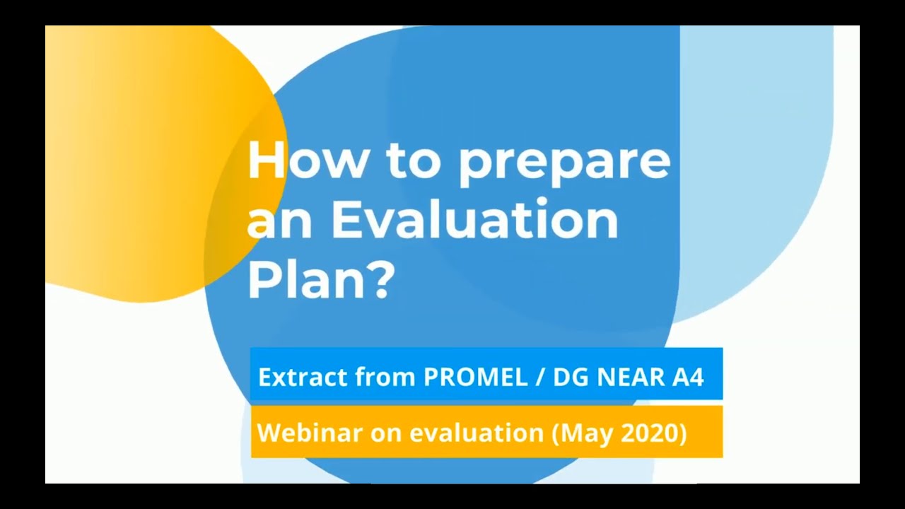 How to prepare an Evaluation Plan? - YouTube