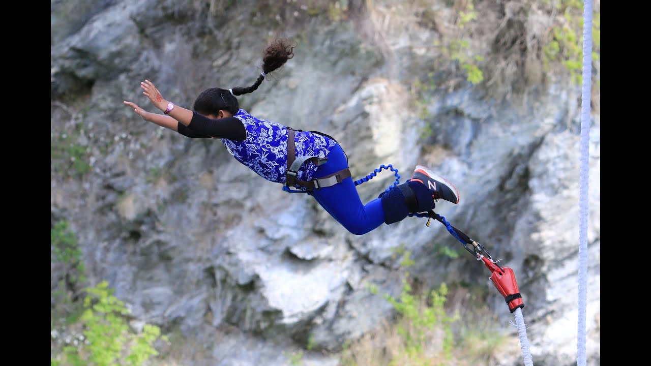 Bungy Jump - Young Indian girl - YouTube