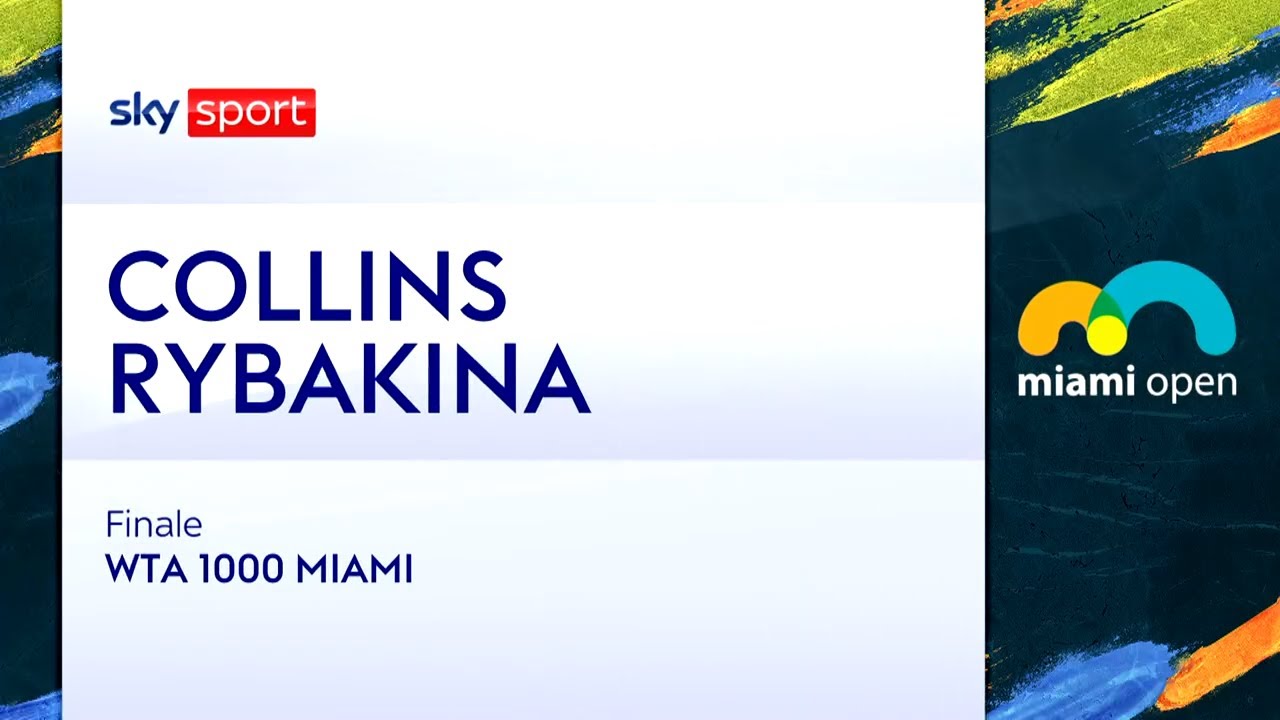 WTA Miami, vince Collins: Rybakina battuta in finale 7-5, 6-3 - YouTube