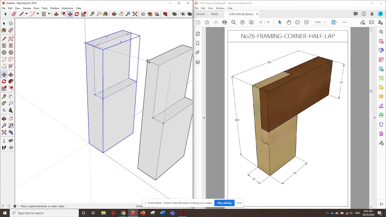 No26 FRAMING CORNER HALF LAP - YouTube