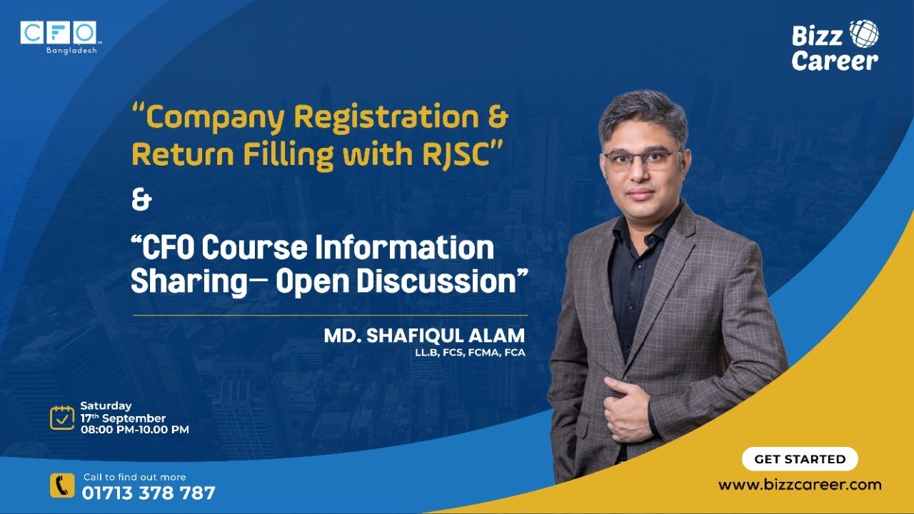 Company Registration & Return Filling with RJSC Process & CFO-Course ...