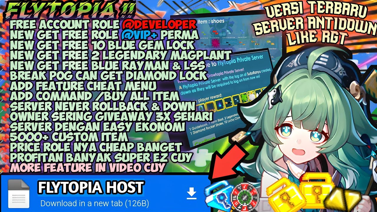 FREE LEGENDARY MAG ⁉️ FREE VIP+ 😫 | GROWTOPIA PRIVATE SERVER TERBARU | GTPS TERBARU 2024 ...