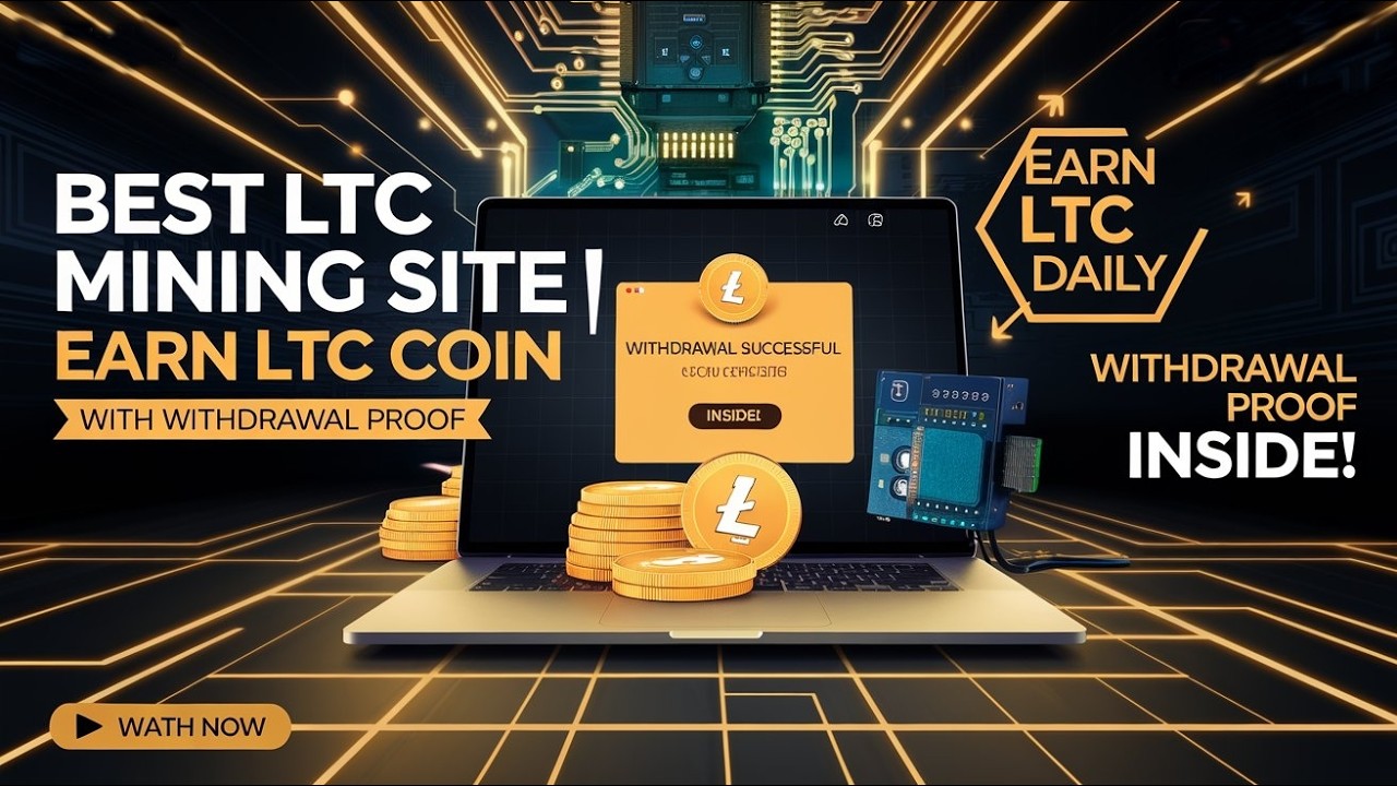 Best LTC Mining Site | earn ltc coin | with withdrawal proof - YouTube