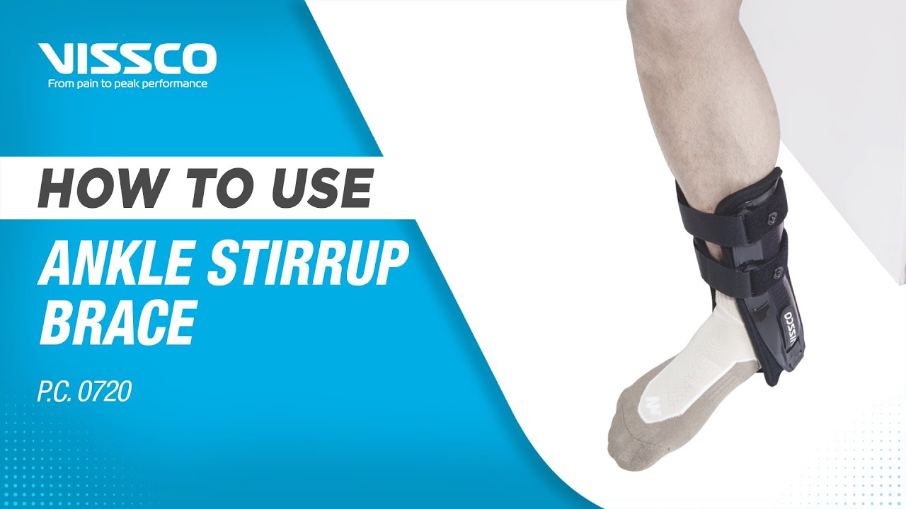 How to Wear & When to use Vissco Ankle Stirrup Brace - YouTube