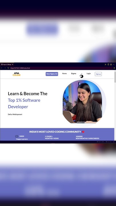 apna college website clone #coding #webdevelopment #htmlcss full video on YouTube #viralshorts ...