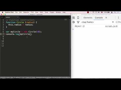 Lecture 48 Function Constructors, prototype, and the 'this' Keyword - YouTube