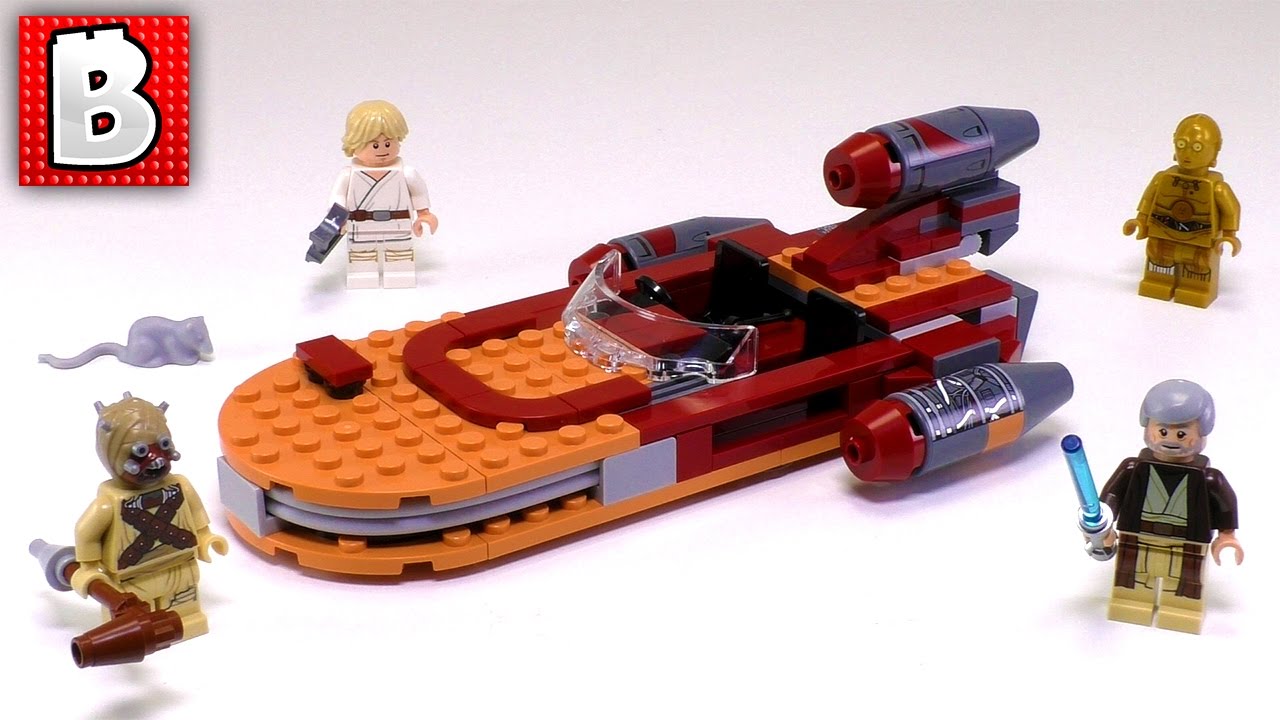 LEGO Luke's Landspeeder Star Wars Set 75173 | Unbox Build Time Lapse ...