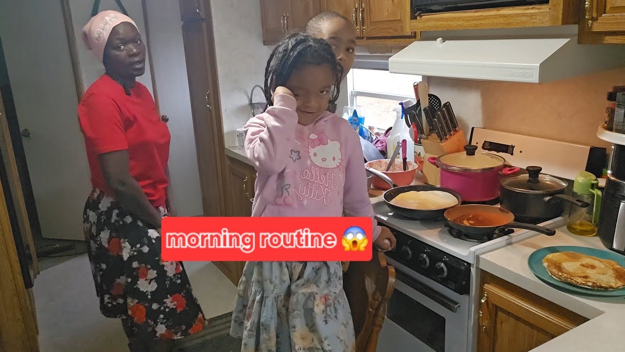 Here's is our morning routine for the day 🤗😱 - YouTube