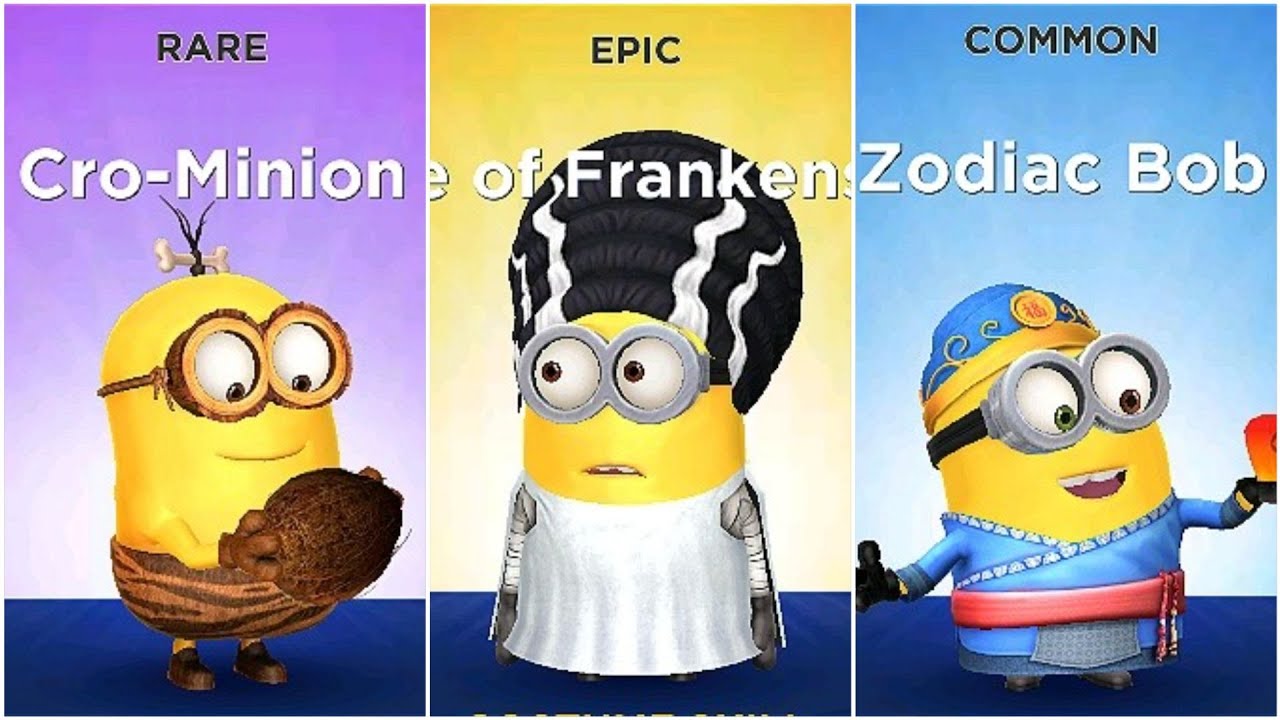 Minion Rush Bride Frankenstein VS Cro-Minion VS Zodiac Bob - YouTube