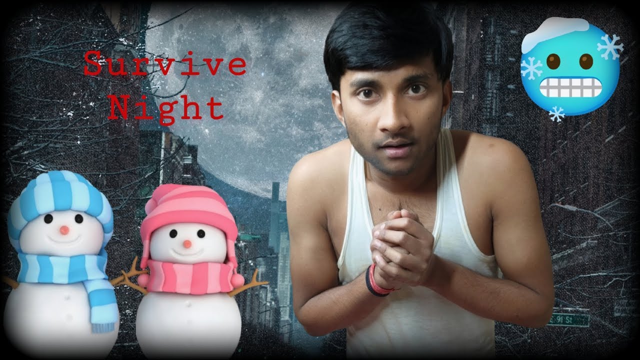 I Survived 24 hours in Cold winter🥶 ️ with No Clothes|| Cold Winter 🥶 ️ ...