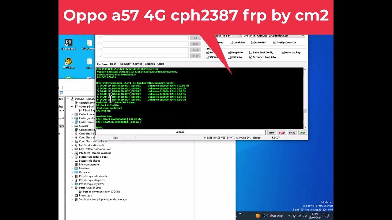 Oppo a57 4G MTK cph2387 FRP Unlock by cm2 - YouTube