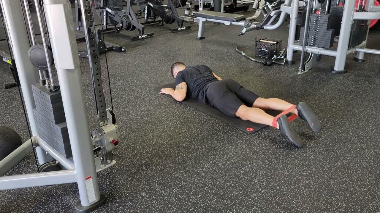 Prone Mini Band Hip Abductions Youtube