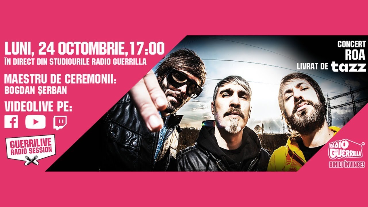 Guerrilive Radio Session cu ROA | livrat de TAZZ - YouTube