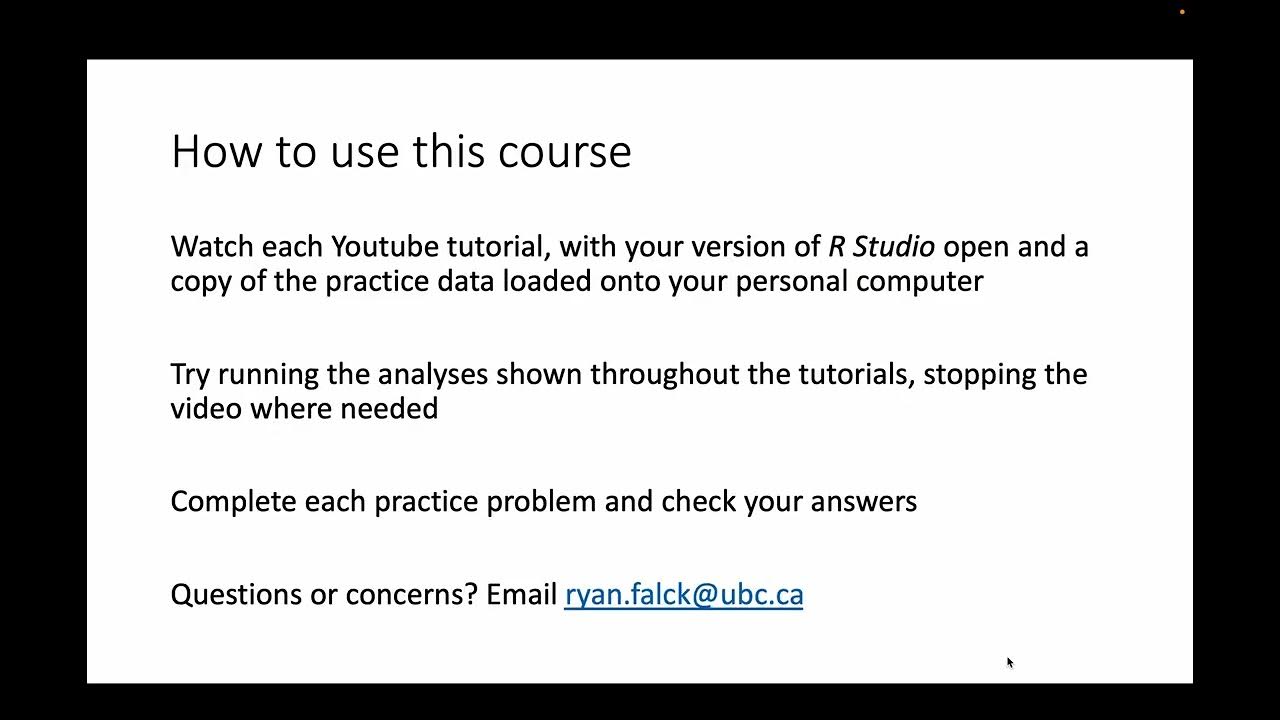 R Basics (1 - Course Introduction) - YouTube