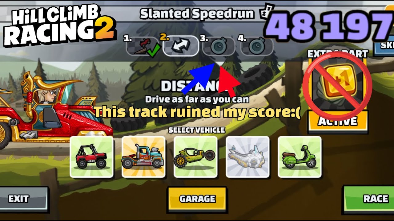 🫠48197 POINTS in Slanted Speedrun Team Event! Hill Climb Racing 2 - YouTube