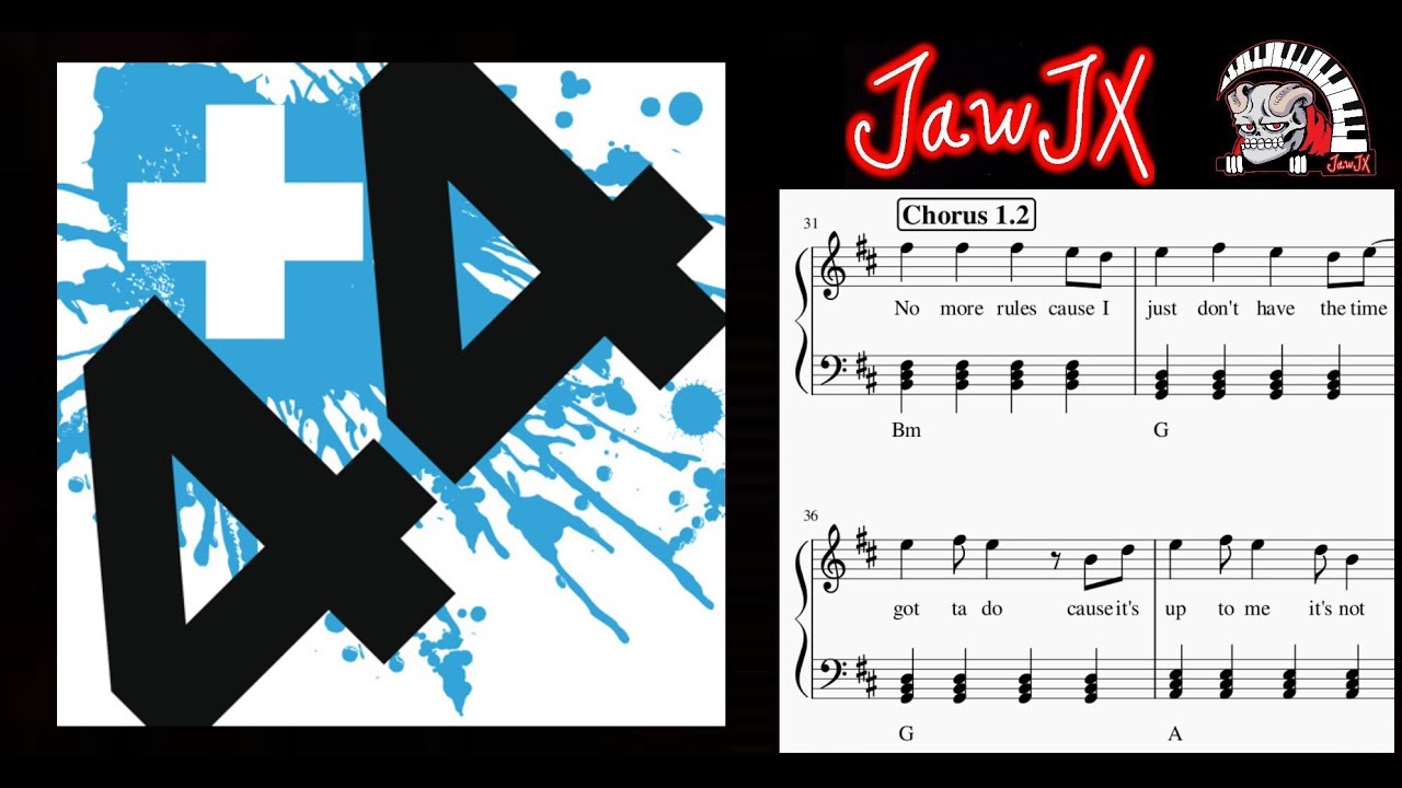 +44 - No, It Isn't - Piano sheet music - YouTube