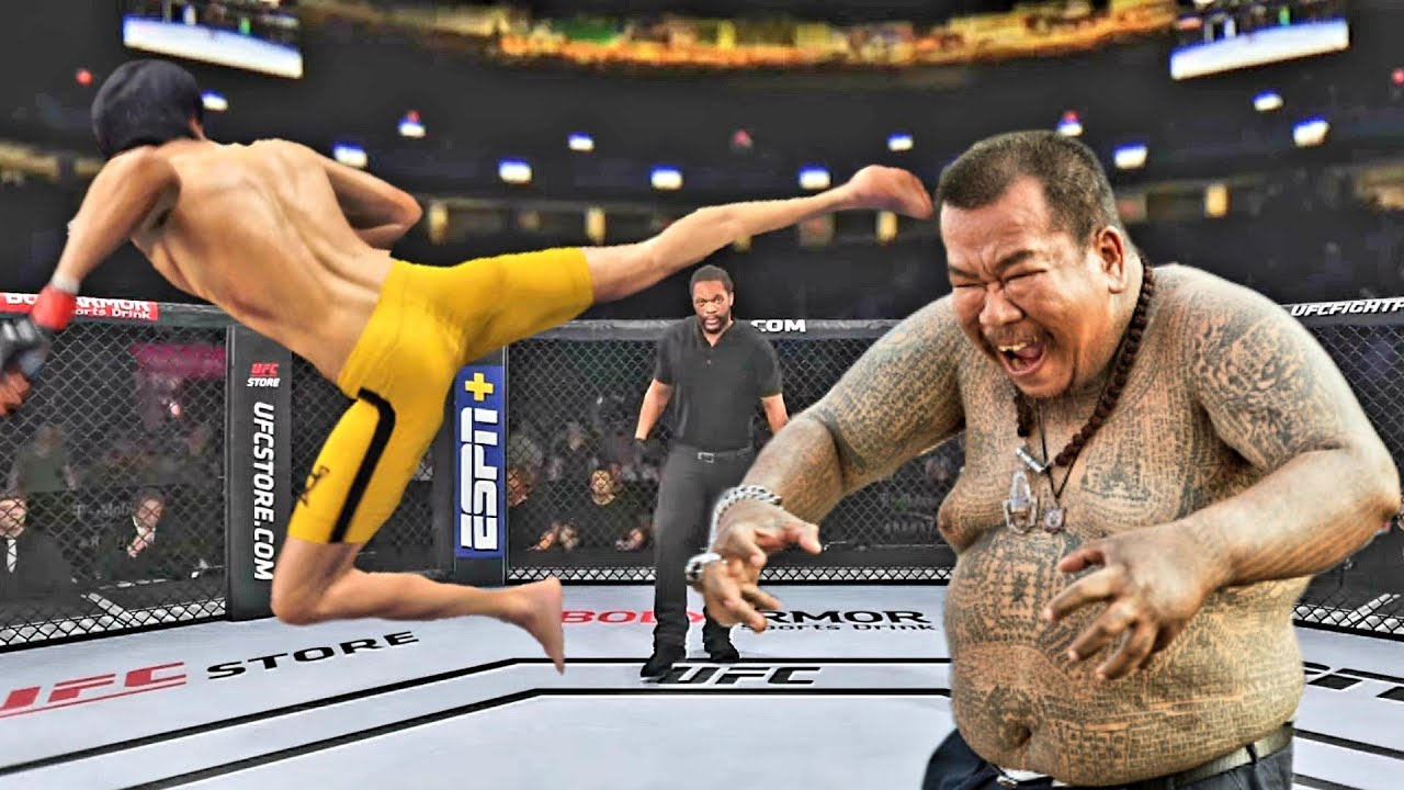 PS5 | Bruce Lee vs. Crazy Fat Thai (EA Sports UFC 4) - YouTube