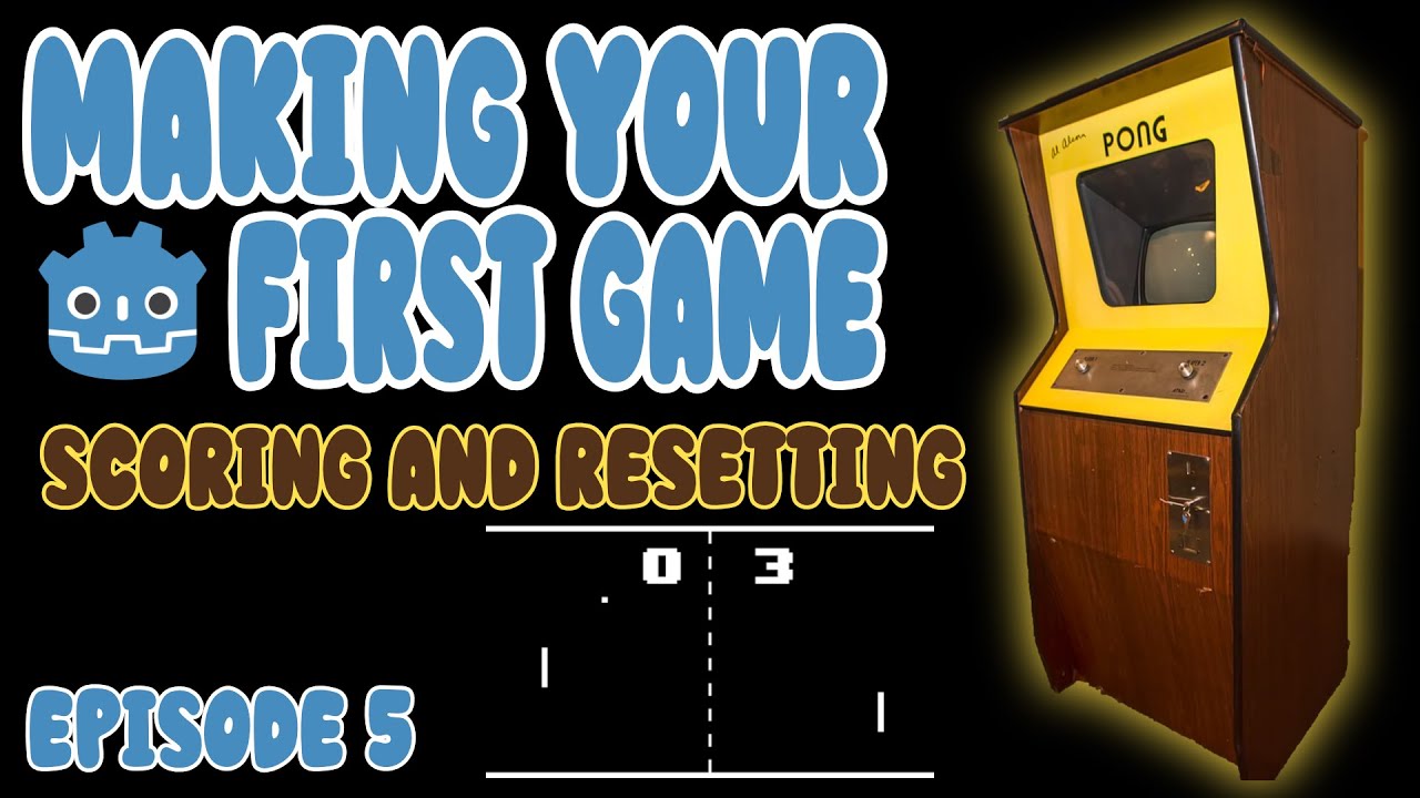 Updating Scores and Resetting Play | Making Your First Game in Godot - YouTube