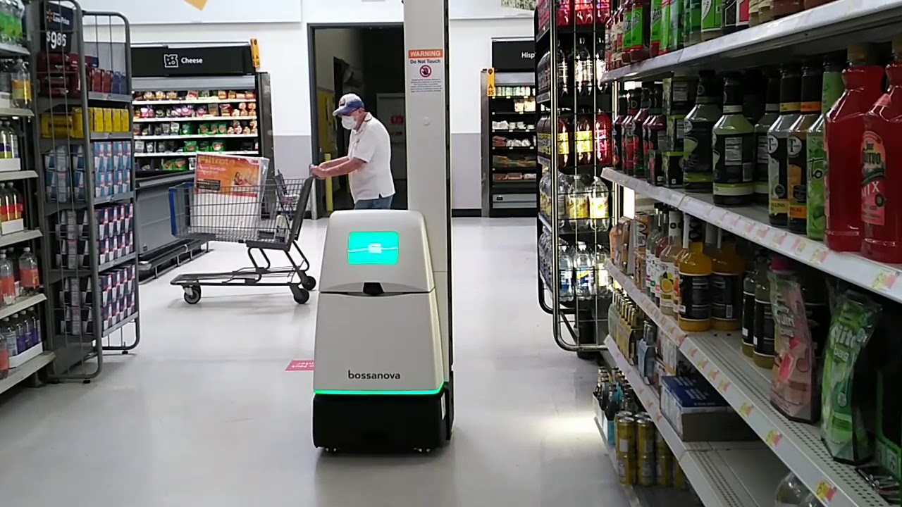 Walmart AI Roaming the Aisles - YouTube