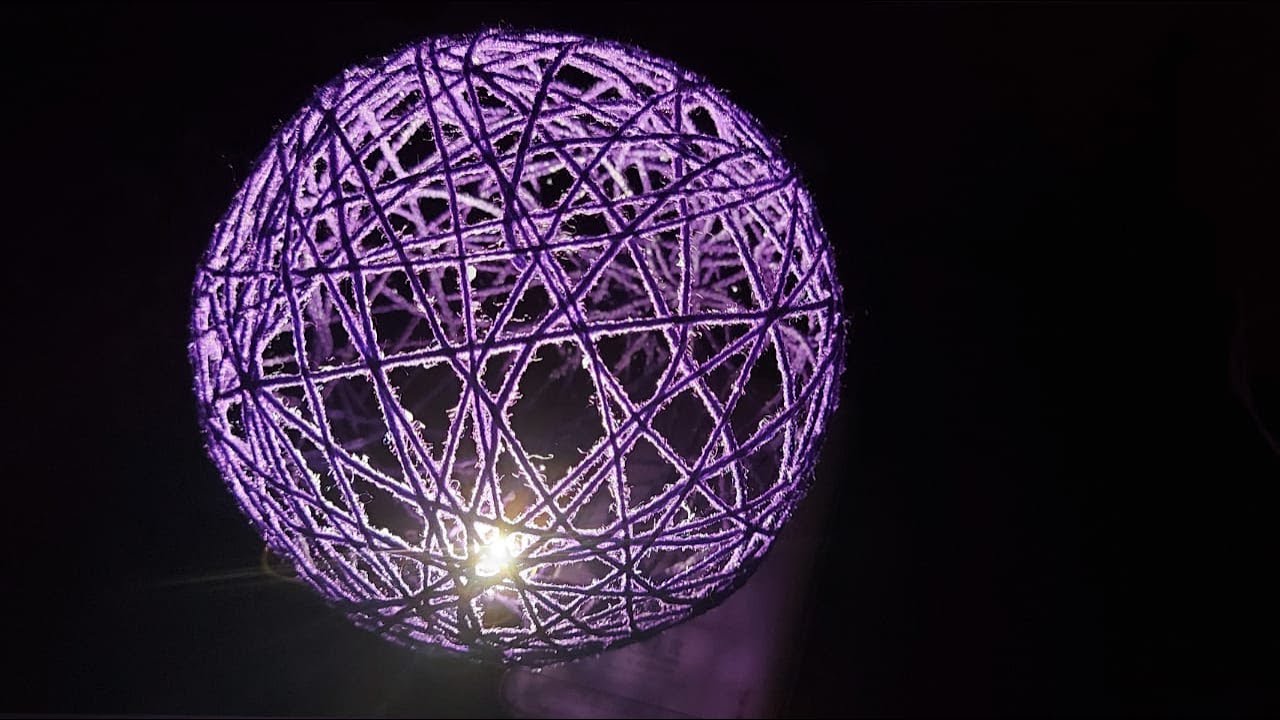 Yarn Ball Lantern | DIY Light Decor | Home Decor Craft | Wool Lamp ...