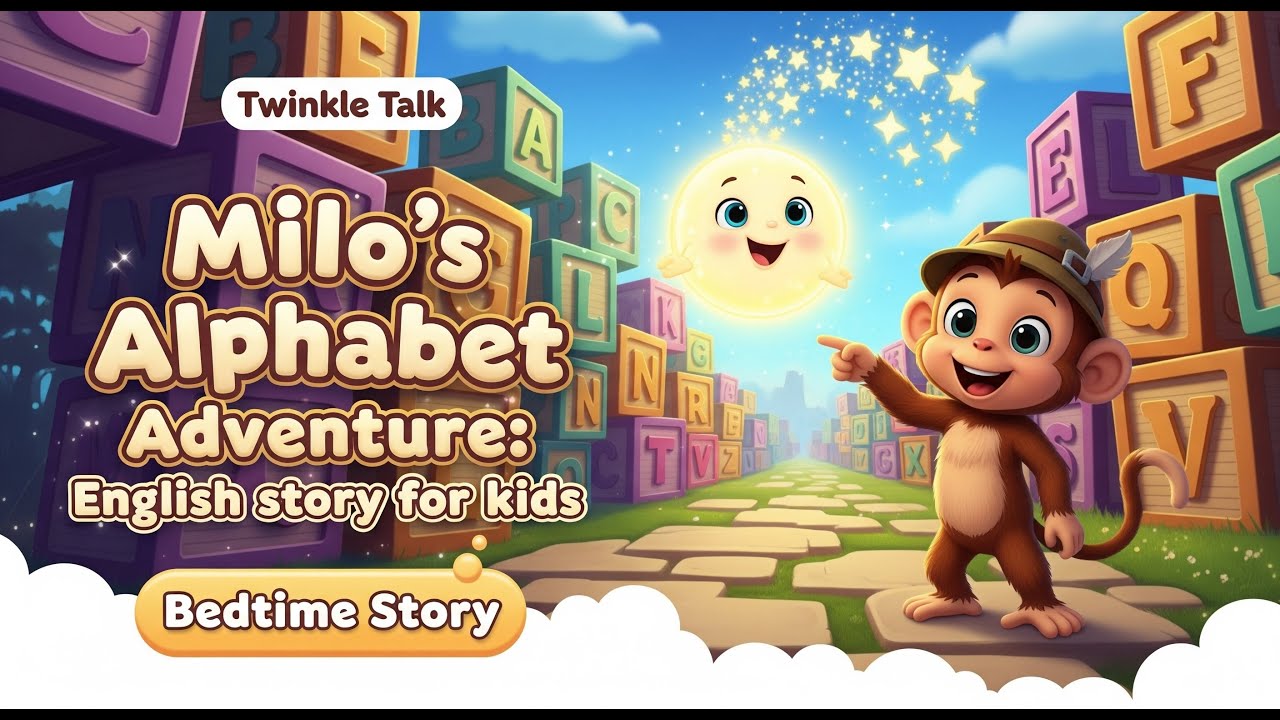 Milo's Alphabet Adventure: 🌟 English story for kids | Twinkle Talk ...