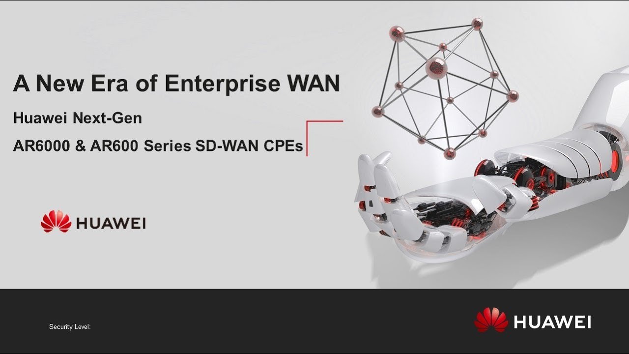 Presentation: Huawei's Next-Gen AR Series SD-WAN CPEs at MWC19 - YouTube