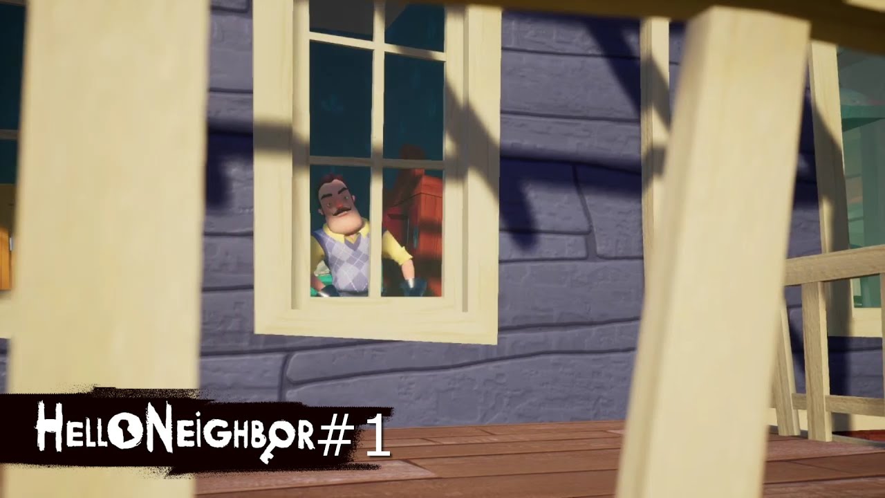 Первое прохождение Hello Neighbor. Прохождение. - YouTube