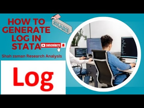 How to Generate log of Variable in Stata | Shah zaman Research Analysis - YouTube
