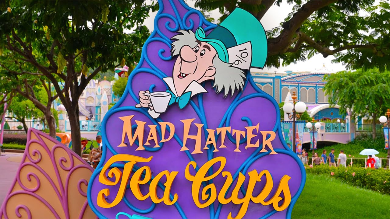 Mad Hatter Tea Cups - Hong Kong Disneyland Ride [4K60 POV] - YouTube